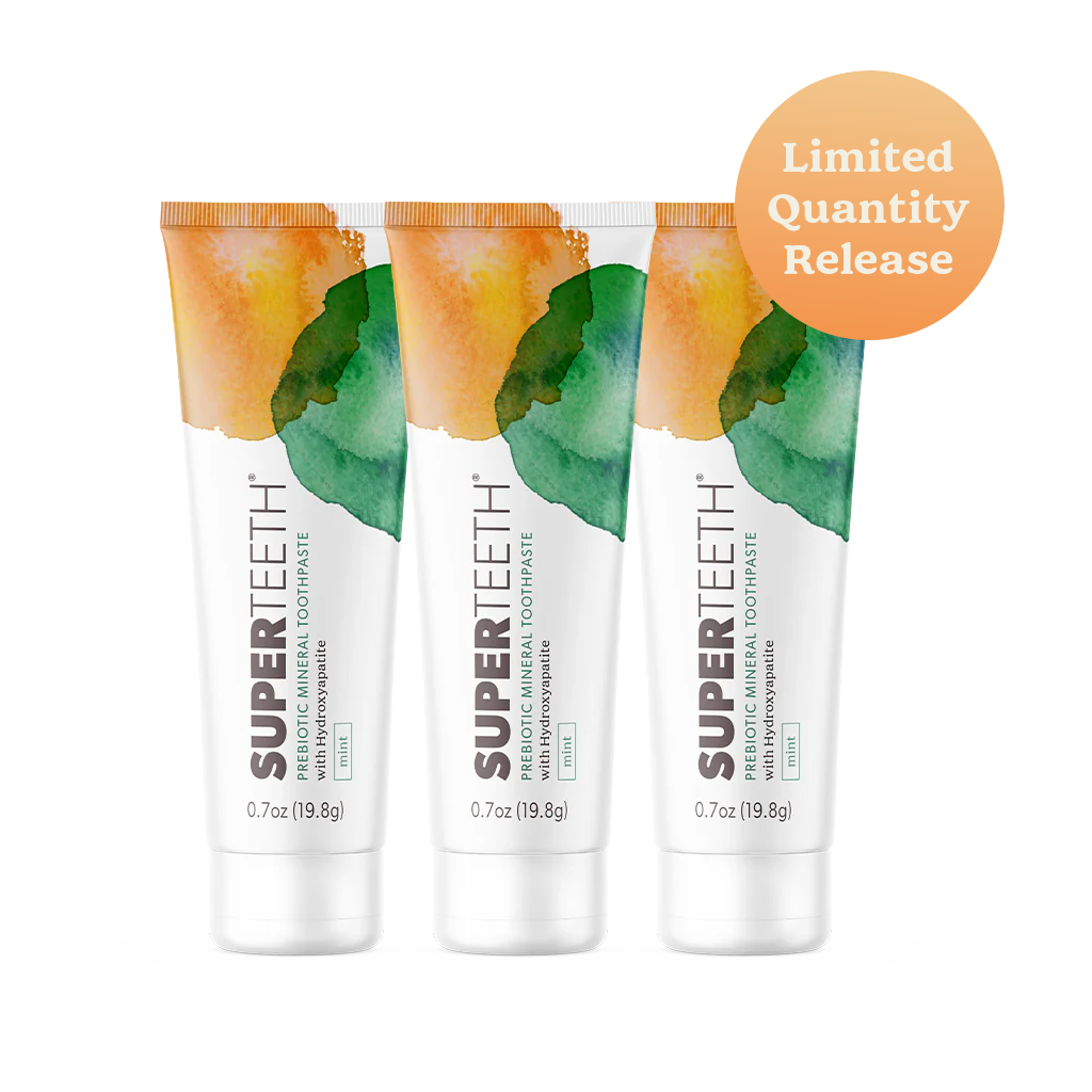 Travel Size Prebiotic Mineral Toothpaste with Hydroxyapatite - 3 pack ...