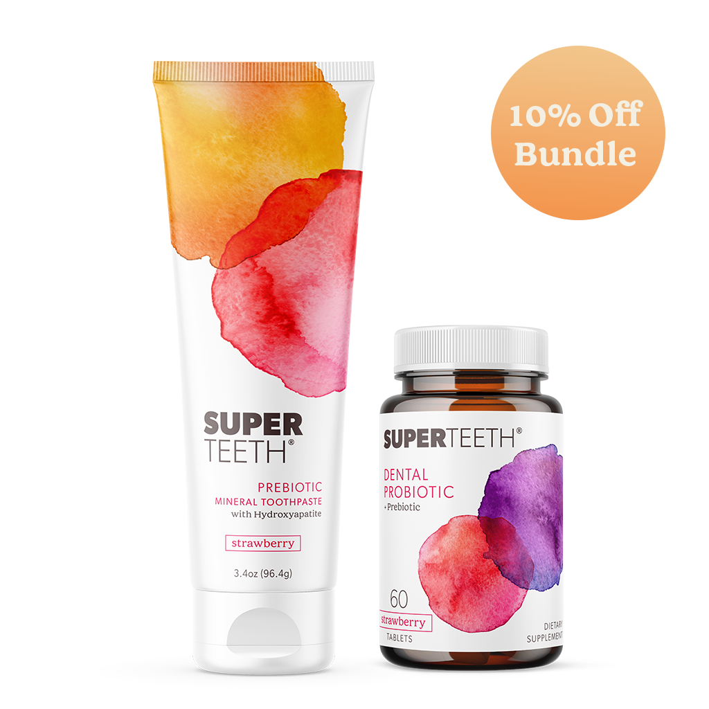 Dental Probiotic + Prebiotic Mineral Toothpaste Bundle - Strawberry ...