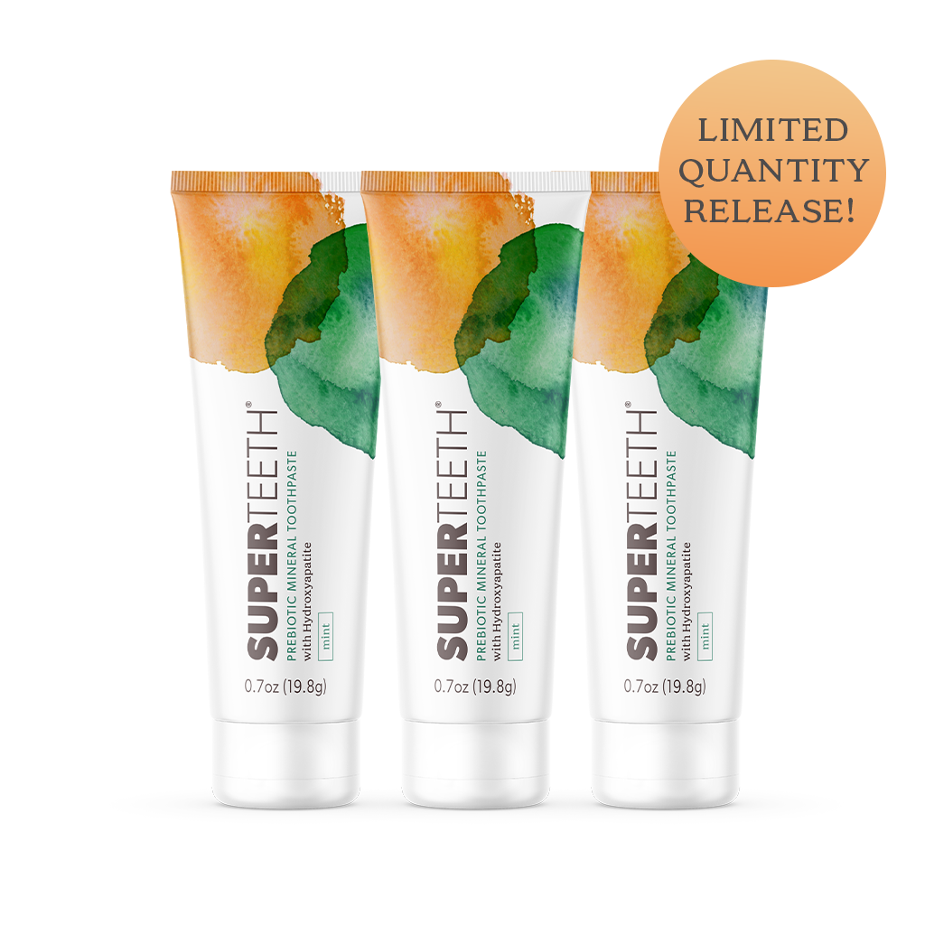 Travel Size Prebiotic Mineral Toothpaste with Hydroxyapatite - 3 pack ...